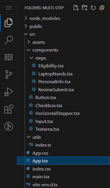 How To Build Multi Step Form With Progress Stepper In React